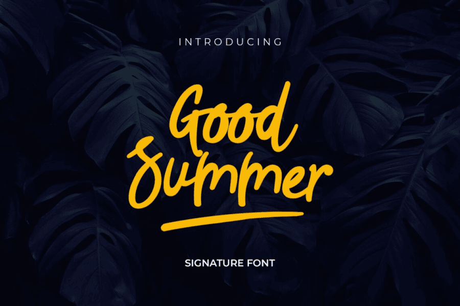 Good Summer Cursive Handwriting Font · 1001 Fonts