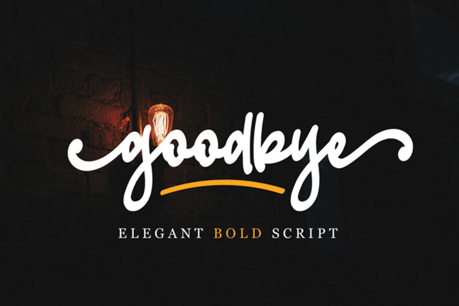 goodbye Font · 1001 Fonts