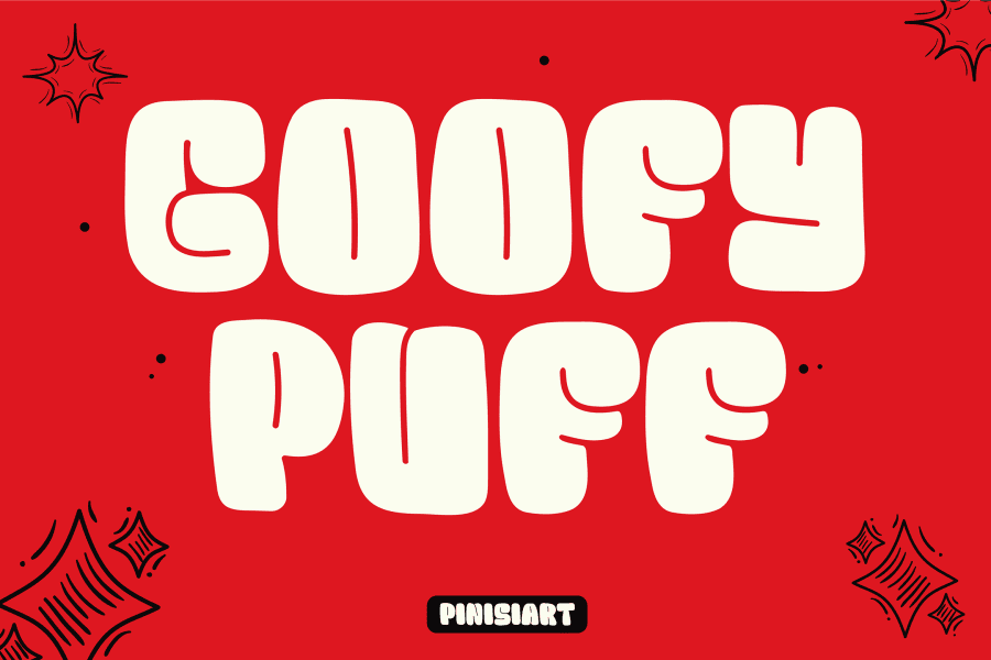 Goofy-Puff Font · 1001 Fonts