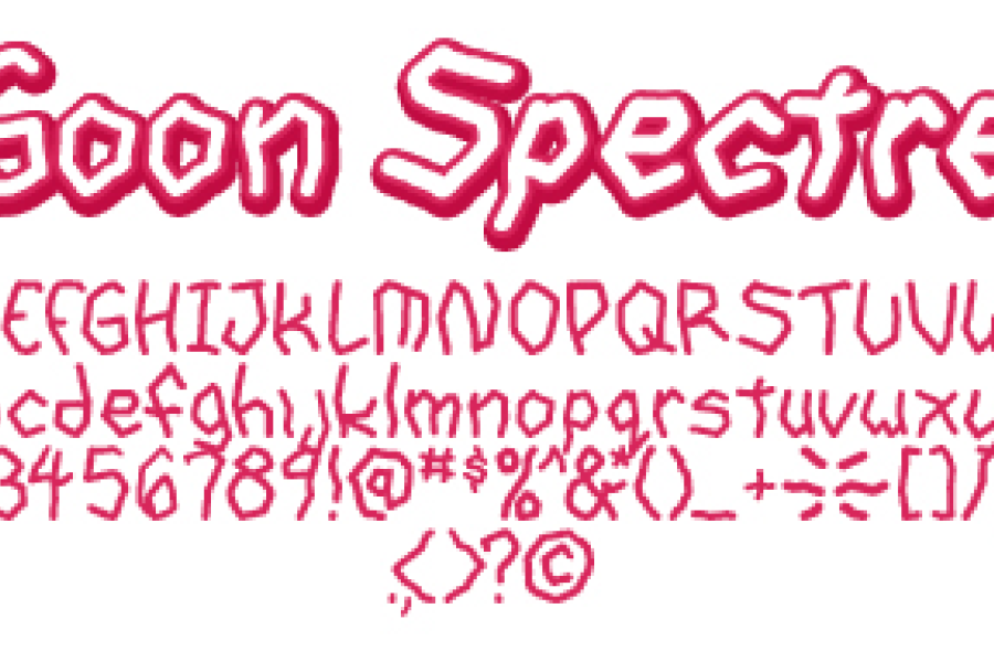 goon spectre TBS Font Family · 1001 Fonts