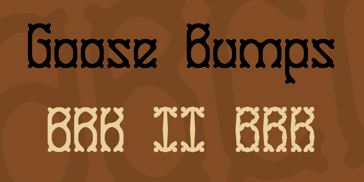 Goose Bumps Font Family · 1001 Fonts