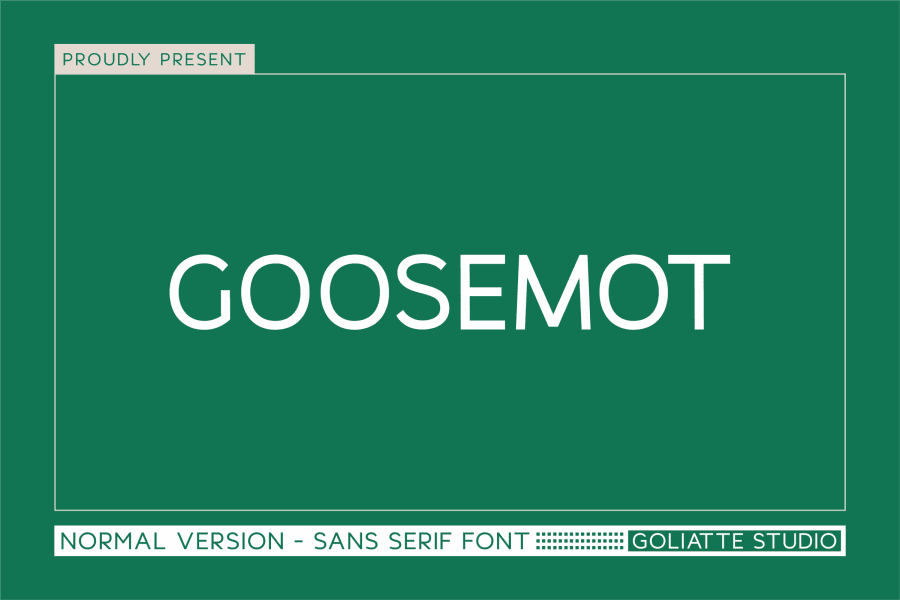 Goosemot Font · 1001 Fonts