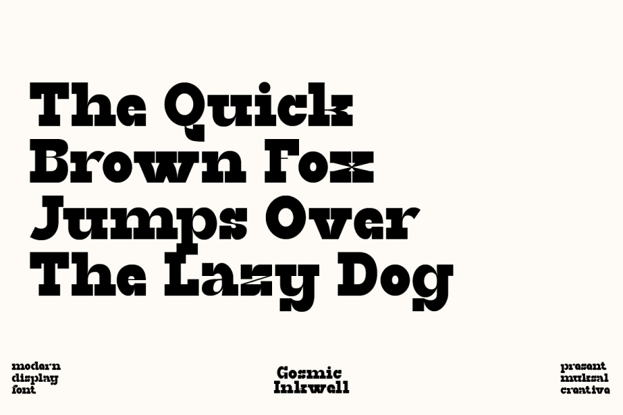 Gosmic Inkwell Font · 1001 Fonts