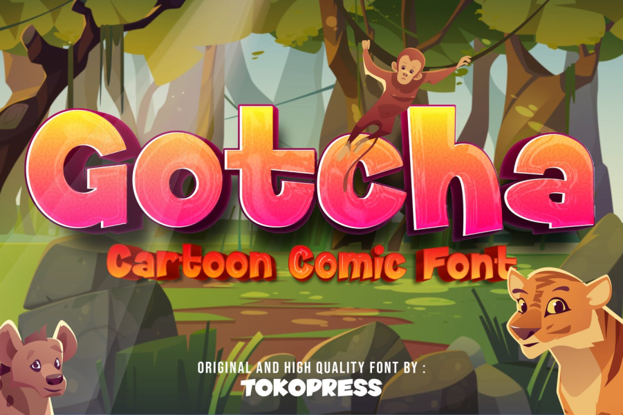 Gotcha Font · 1001 Fonts