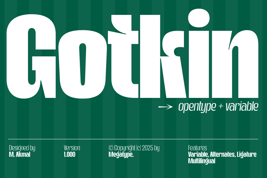 Gotkin Font · 1001 Fonts