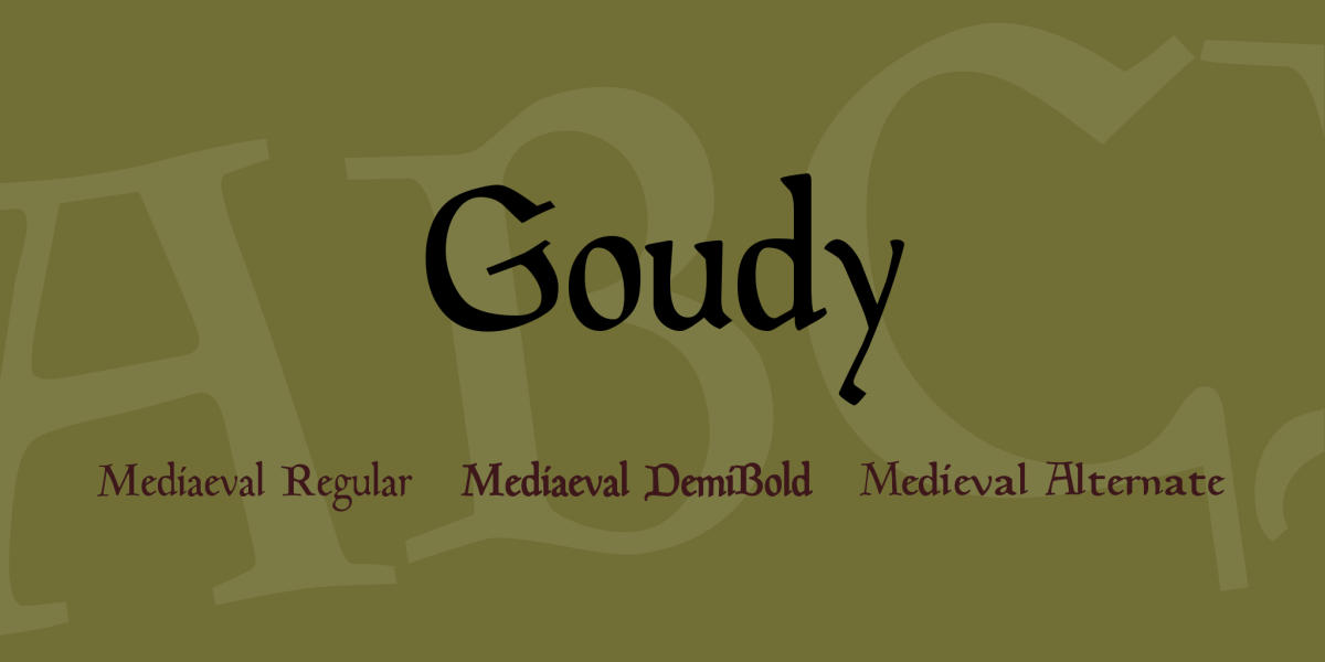 Goudy Font Family · 1001 Fonts