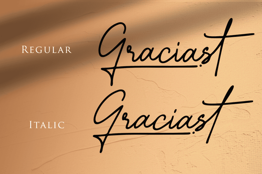 Graciast Font · 1001 Fonts