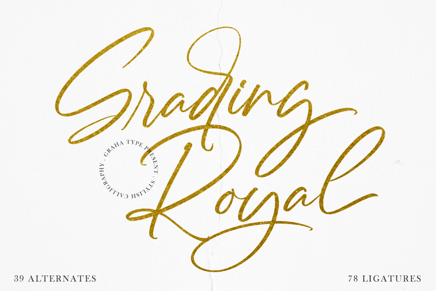Grading Royal DEMO Font · 1001 Fonts