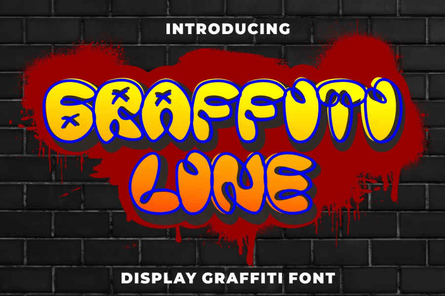 Graffiti Line Font · 1001 Fonts