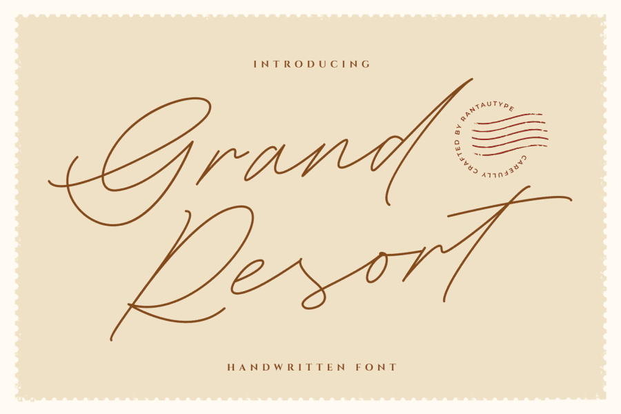Grand Resort Font · 1001 Fonts