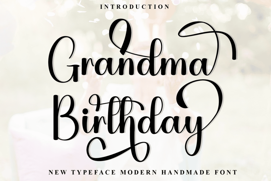 Grandma Birthday Font · 1001 Fonts