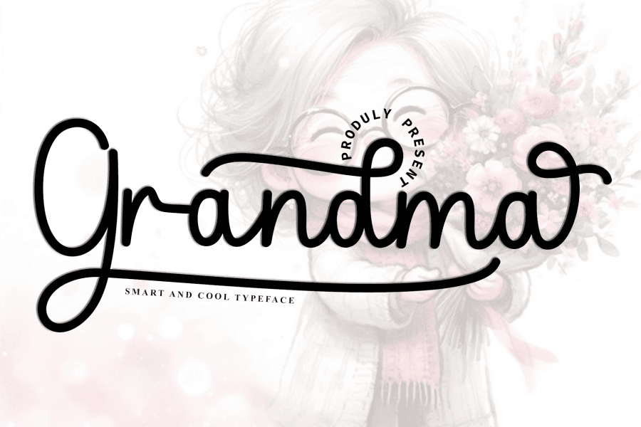 Grandma Happy Font · 1001 Fonts