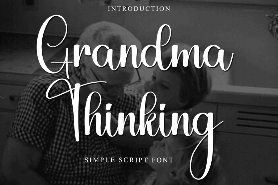 Grandma Thinking Font · 1001 Fonts