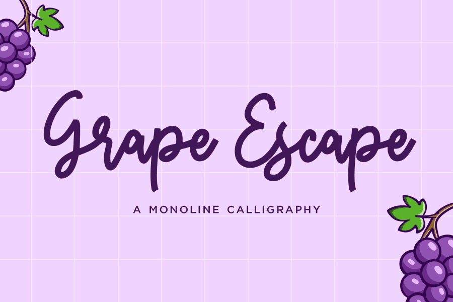 Grape Escape Font · 1001 Fonts