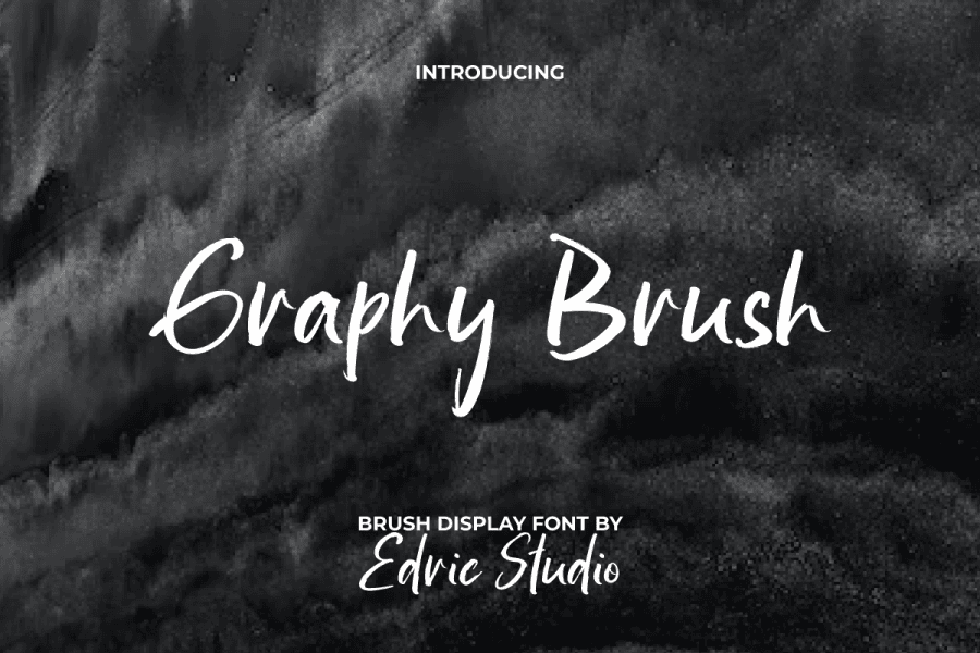 Graphy Brush Demo Font · 1001 Fonts