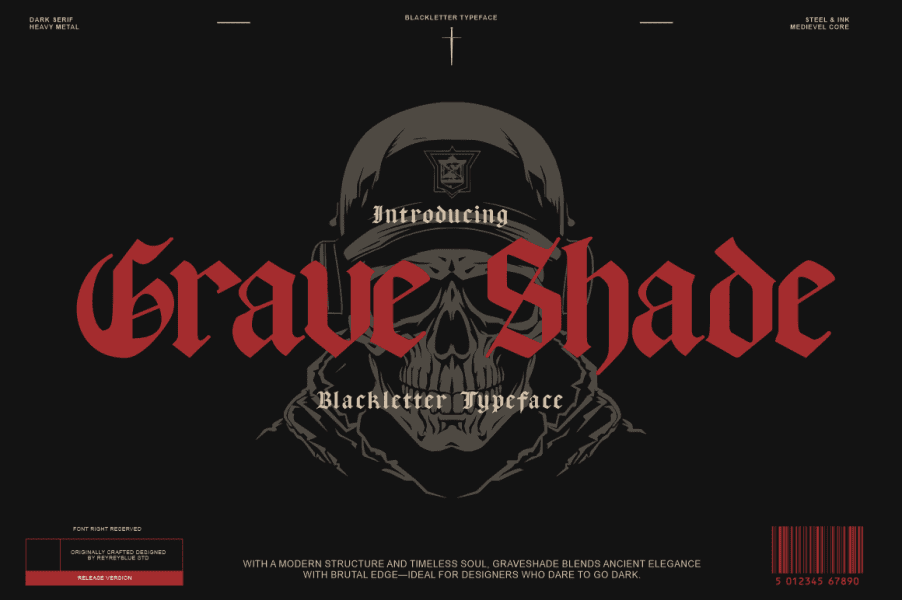 Grave Shade Font · 1001 Fonts