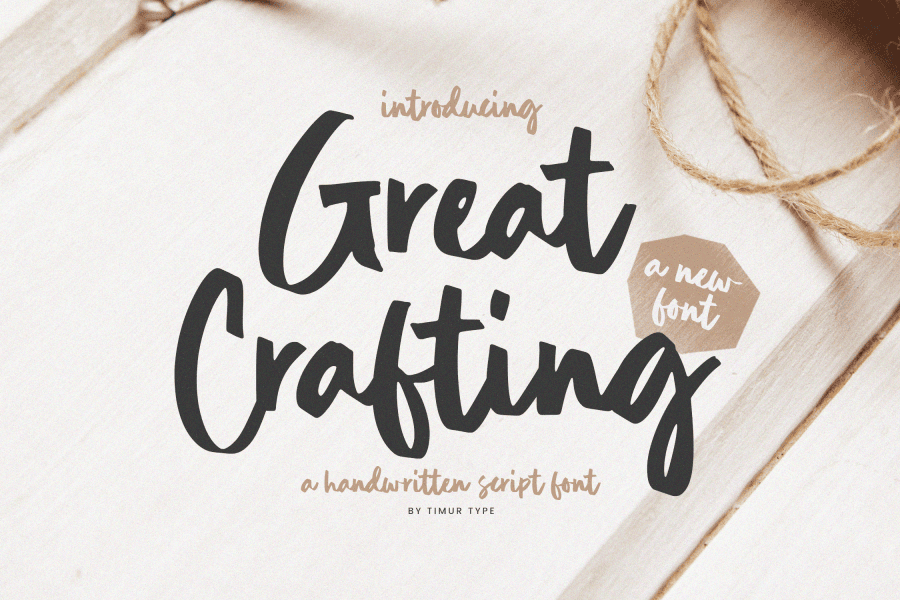 Great Crafting Font · 1001 Fonts