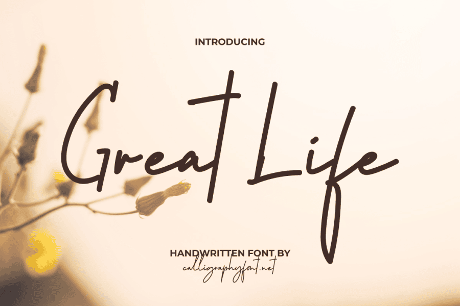 Great Life Demo Font · 1001 Fonts