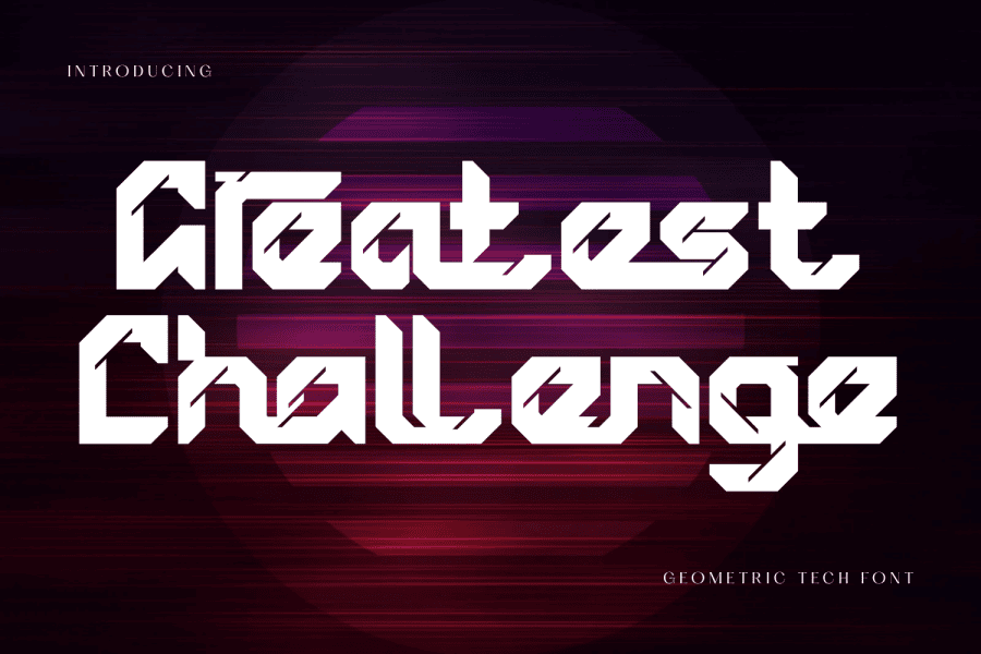 Greatest Challenge Demo Font · 1001 Fonts