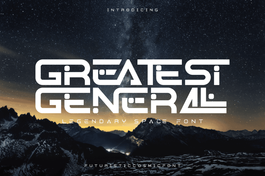 GREATEST GENERAL DEMO Font · 1001 Fonts