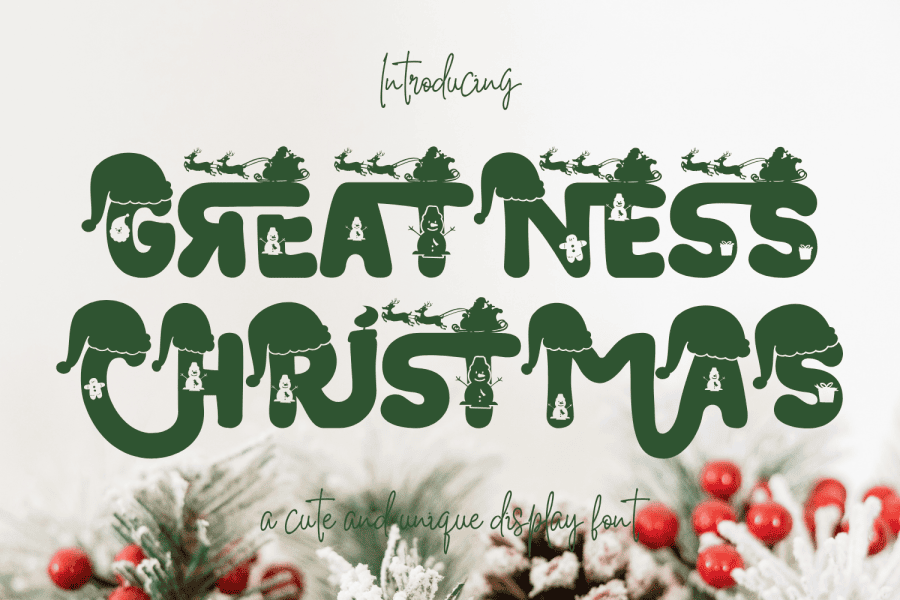 Greatness Christmas Demo Font · 1001 Fonts