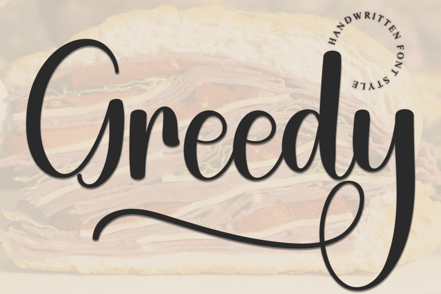 Greedy Font · 1001 Fonts