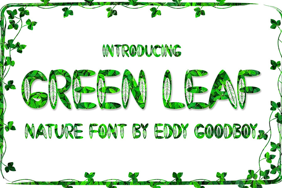 Green Leaf Font · 1001 Fonts