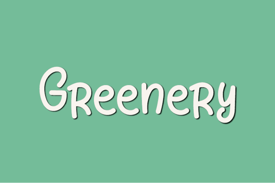 Greenery Font · 1001 Fonts