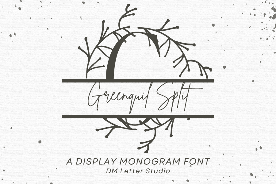 1 Free Classy Serif Split Monogram Font · 1001 Fonts