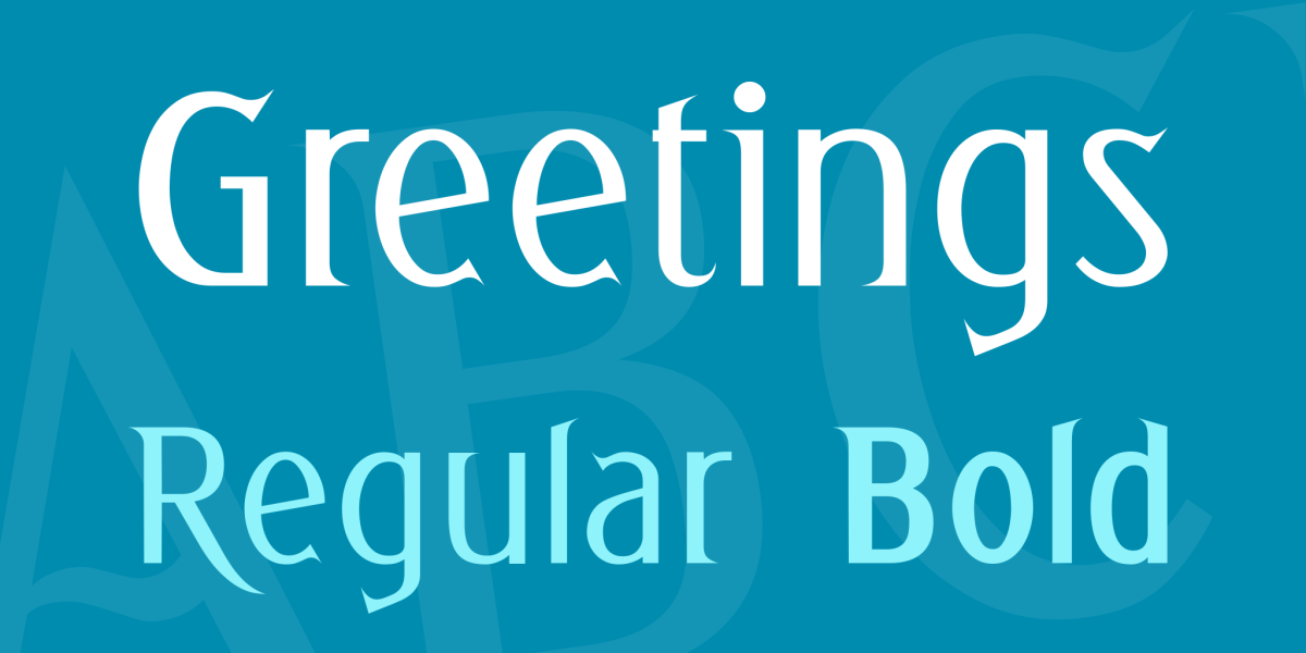 Greetings Font Family · 1001 Fonts