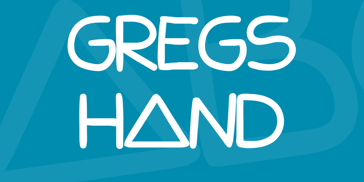 Gregs Hand Font · 1001 Fonts