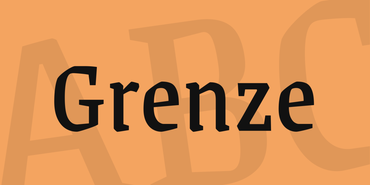 Grenze Font Family · 1001 Fonts