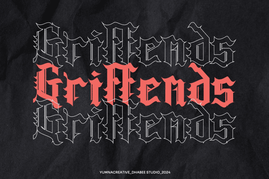 Griffends Font · 1001 Fonts