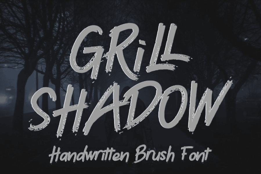 Grill Shadow Font · 1001 Fonts