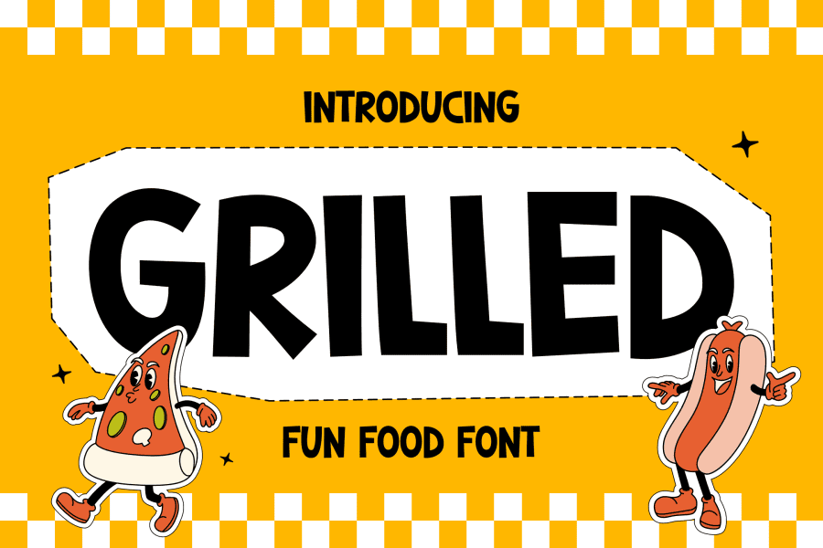 GRILLED Font · 1001 Fonts