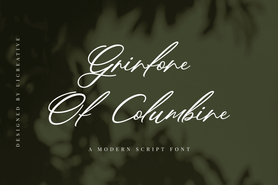 GrinloneOfColumbine Font · 1001 Fonts