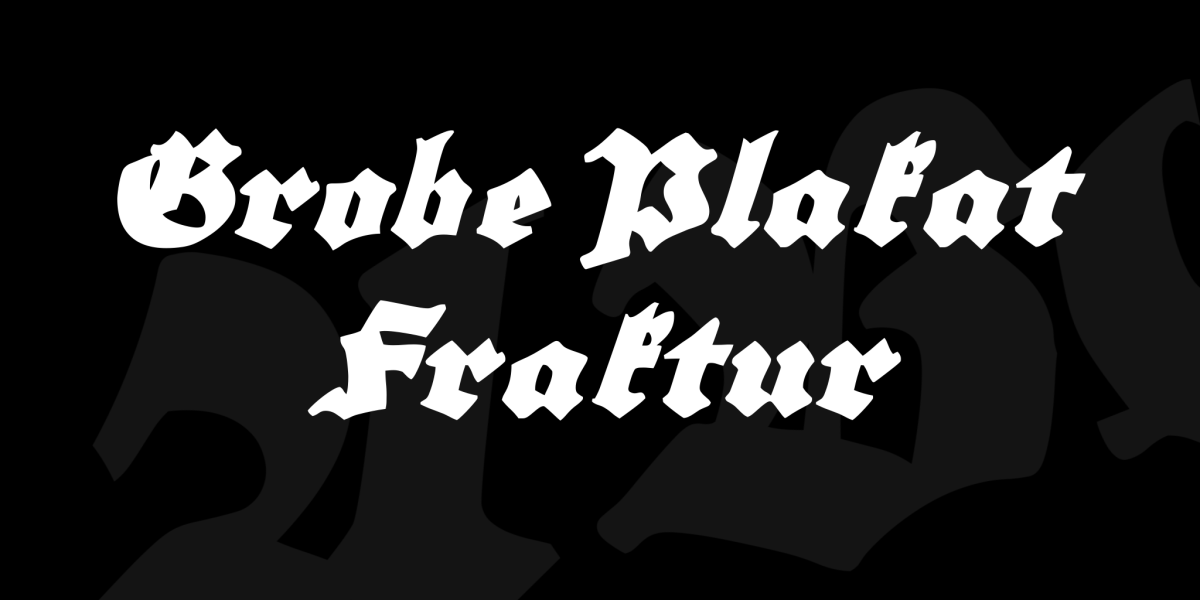 Grobe Plakat Fraktur Font · 1001 Fonts