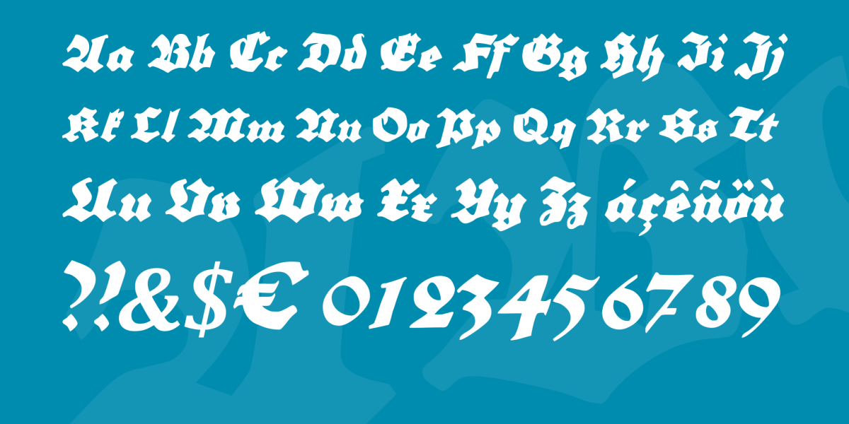 Grobe Plakat Fraktur Font · 1001 Fonts