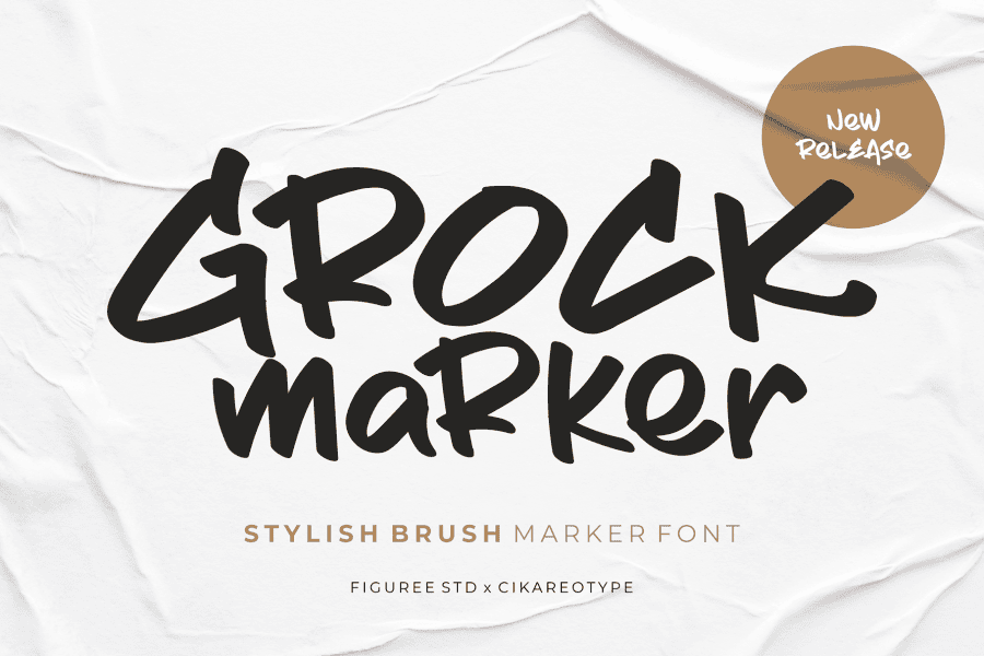 Grock Marker Font · 1001 Fonts