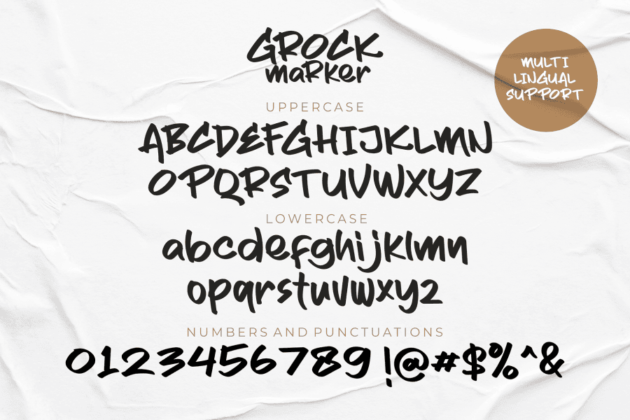 Grock Marker Font · 1001 Fonts
