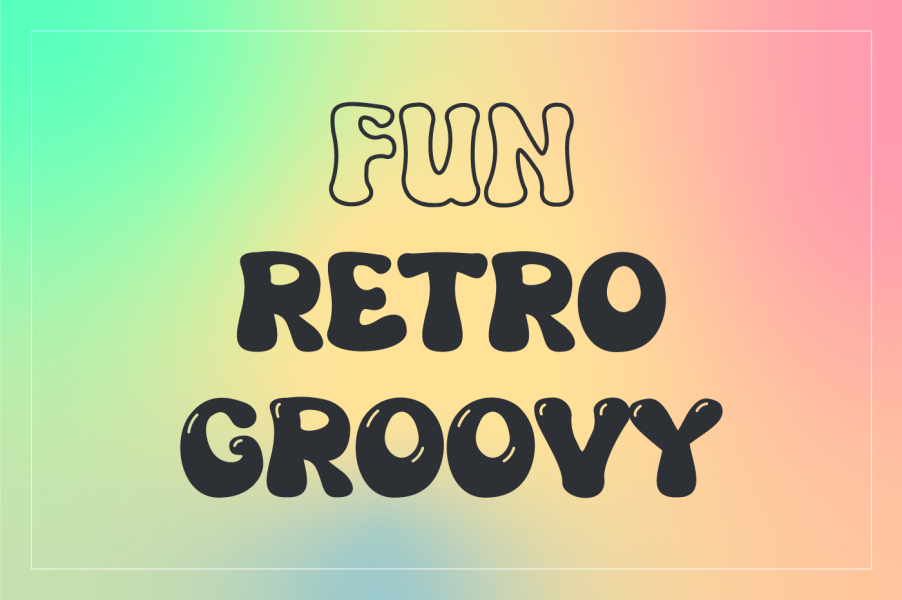 5 Free Display, Groovy, Shiny Fonts · 1001 Fonts