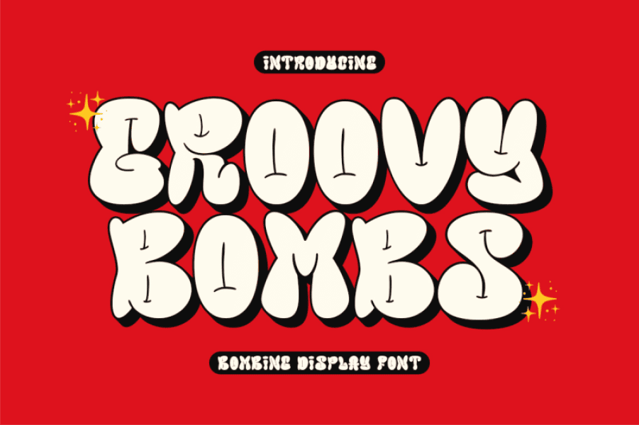 Groovy Bombs Font · 1001 Fonts