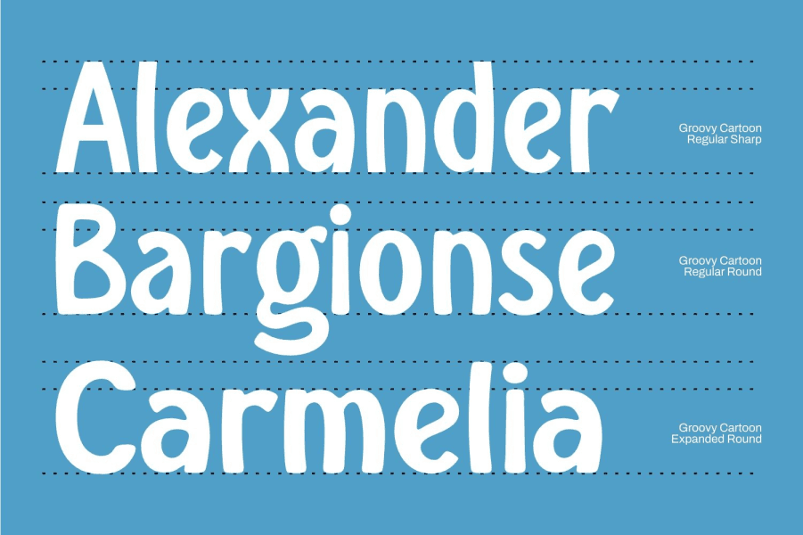 Groovy Cartoon Round Font · 1001 Fonts