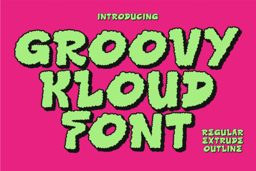 Groovy Kloud Font · 1001 Fonts