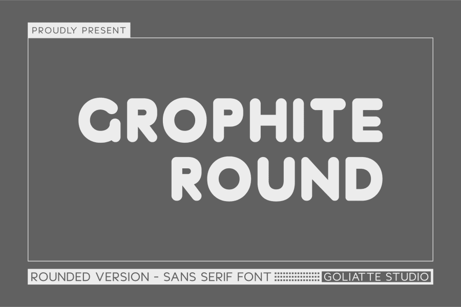 Grophite Round Font · 1001 Fonts