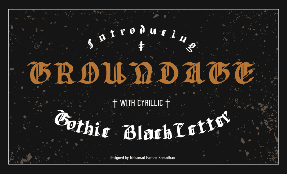 Groundage Font Family · 1001 Fonts