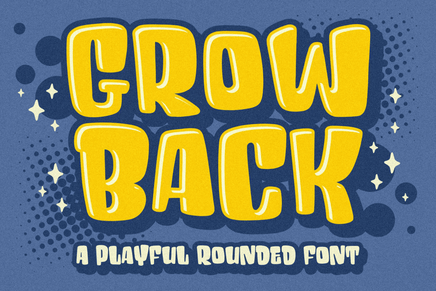 Grow Back Font · 1001 Fonts