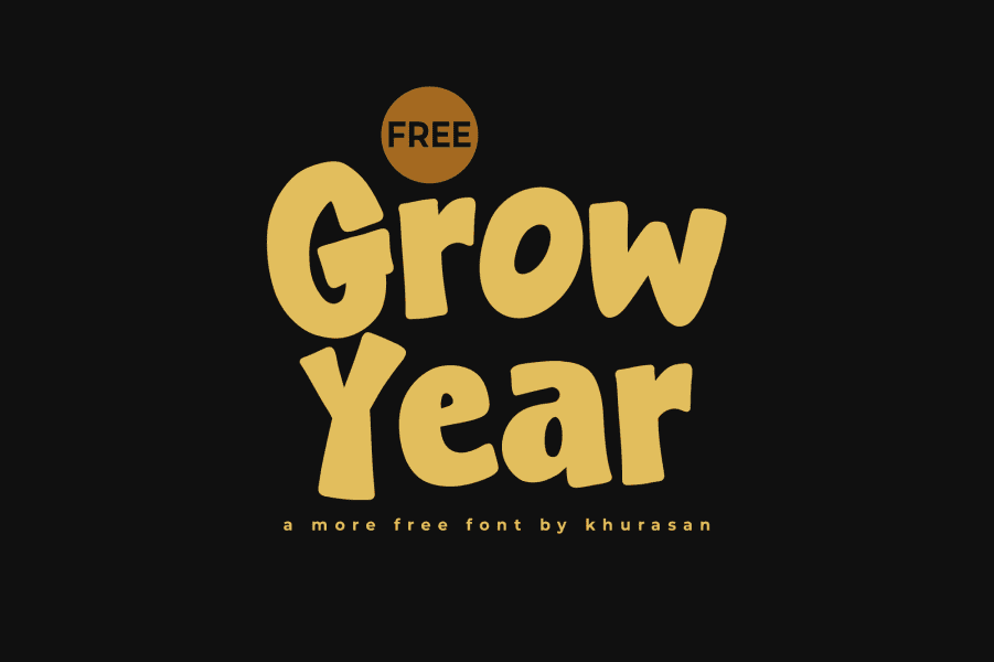 Grow Year Font · 1001 Fonts