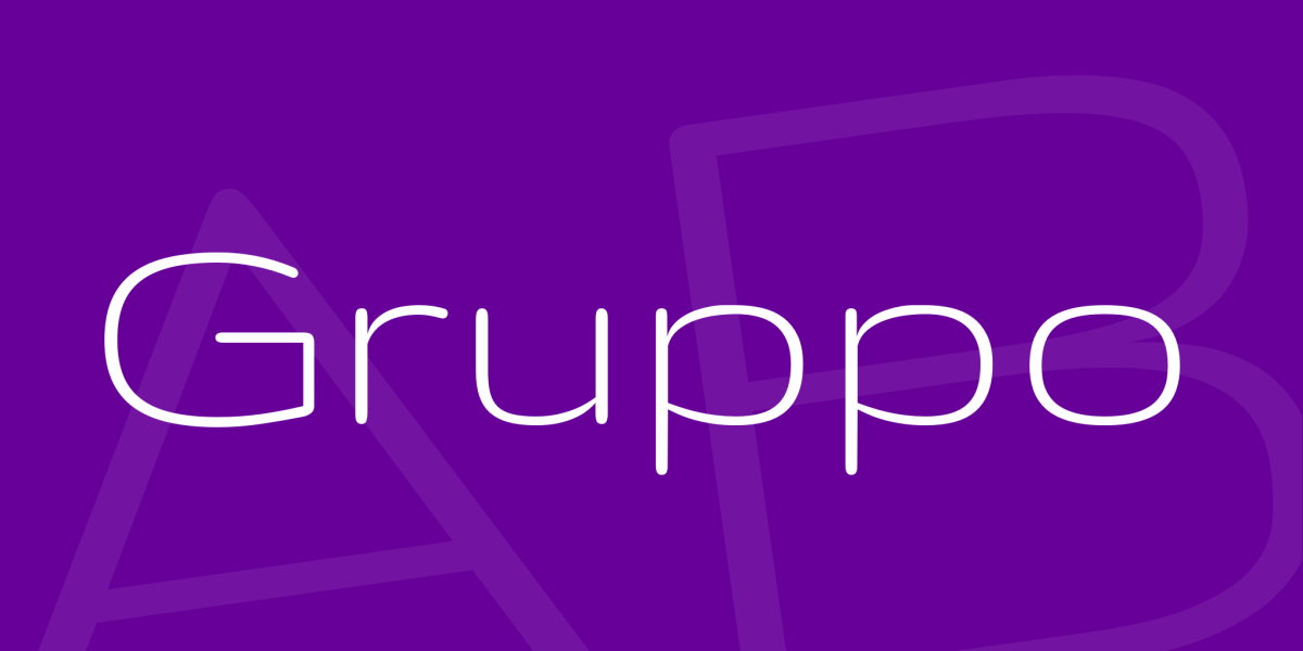 Gruppo Font · 1001 Fonts