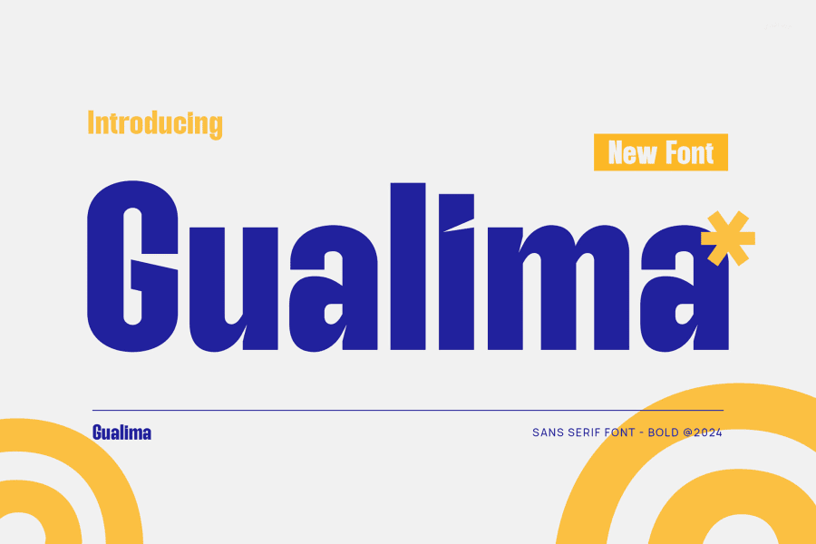 Gualima Font · 1001 Fonts